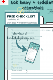 Free checklists - Bumblebaby